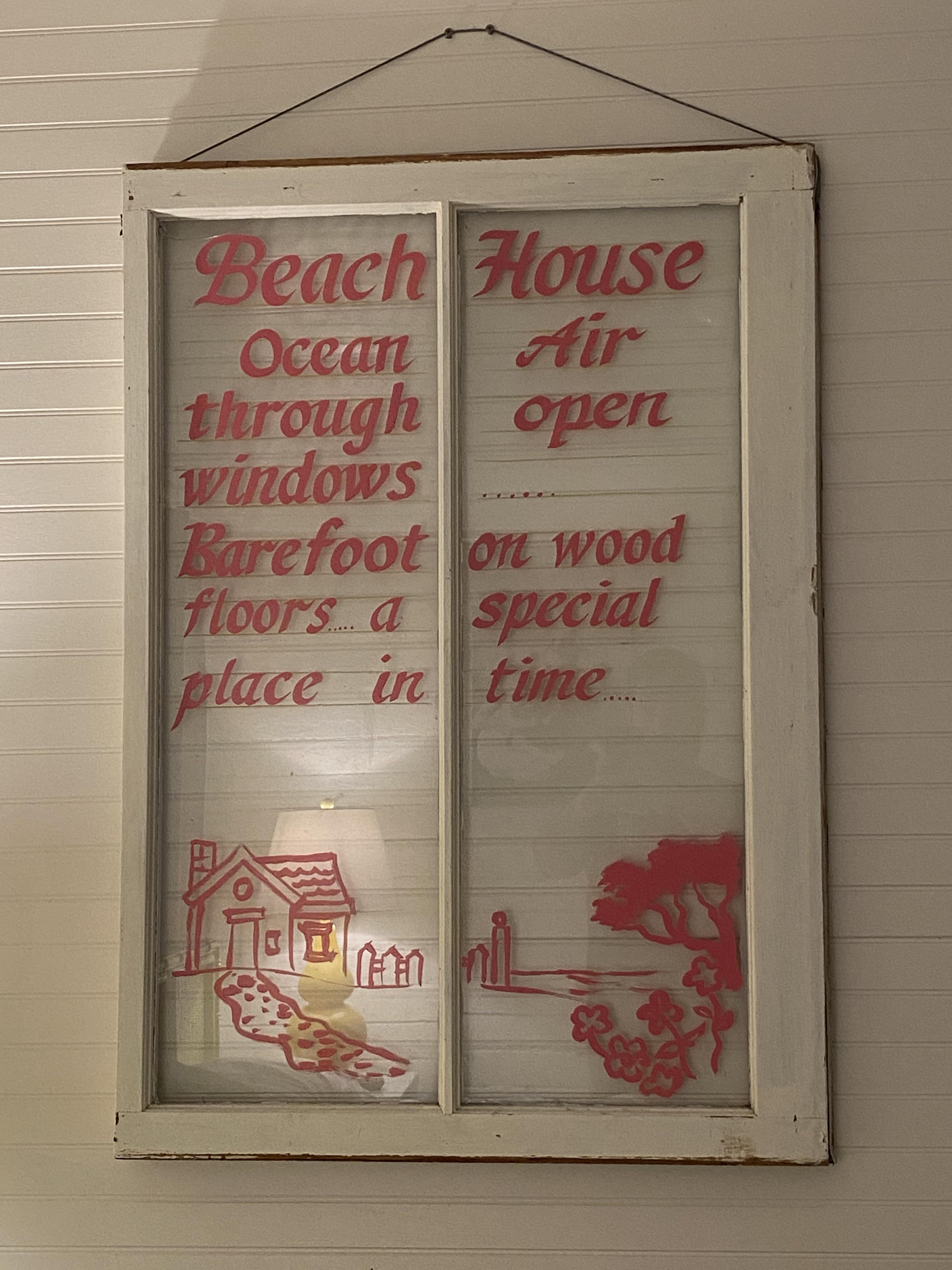 Beach Ocean through windows Barefoot floors... a place in. House Air open ... on wood special ...