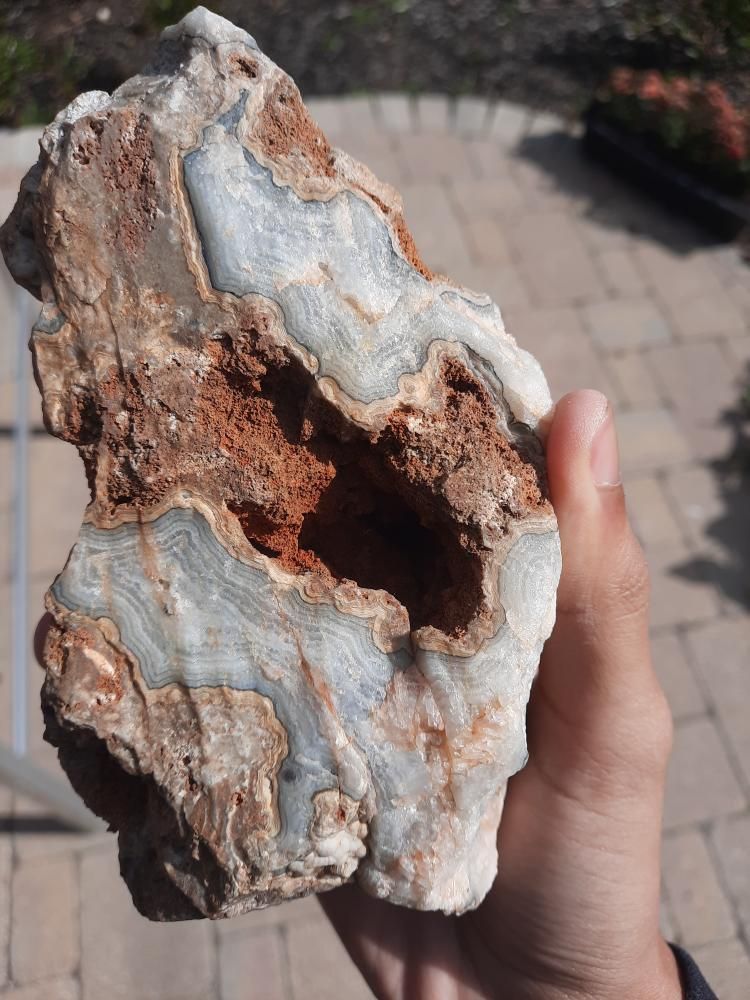 beautiful agate encased in volcanic rock | Scrolller