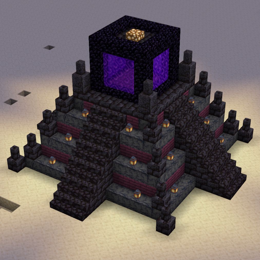 Beautiful design of the nether portal. | Scrolller