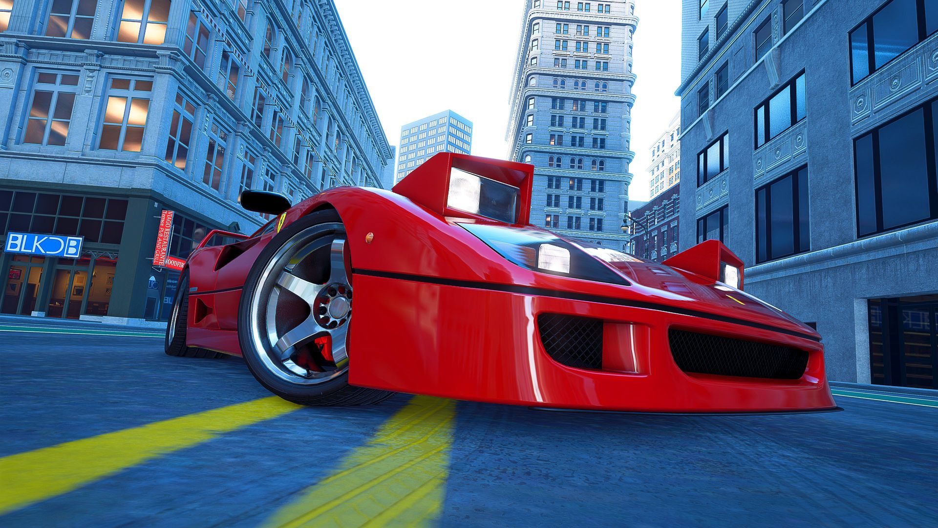 Beautiful F40 in the city. | Scrolller