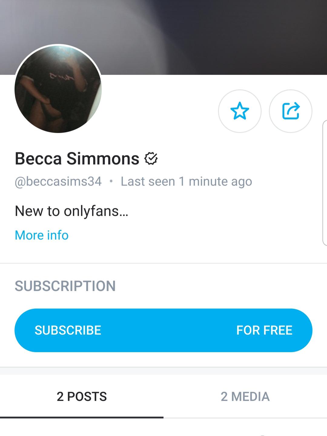 Becca sims just joined onlyfans and is free to subscribe to! Message for more content 😜🍒🍑 link ...