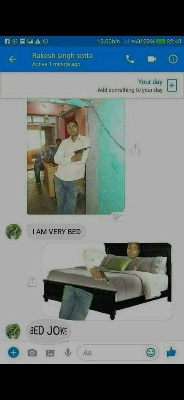 Bed joke | Scrolller