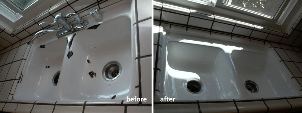 Before And After Sink Refinishing | Scrolller