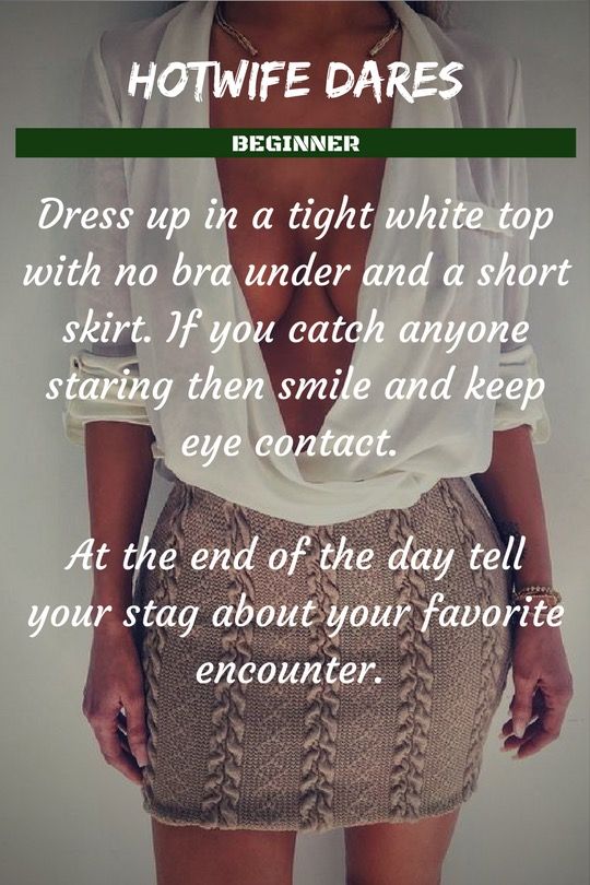 Beginner Challenge: Dress Sexy, tell Stag about the guys that checked you out | Scrolller