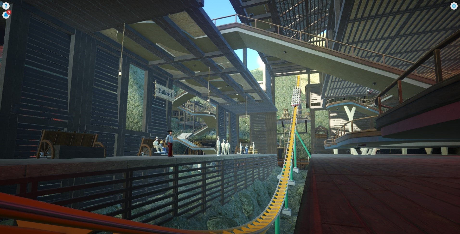 Beginner working on my first park, here's a shot from one of my ...