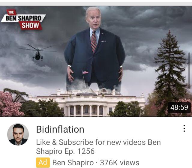Ben Shapiro has an inflation fetish | Scrolller