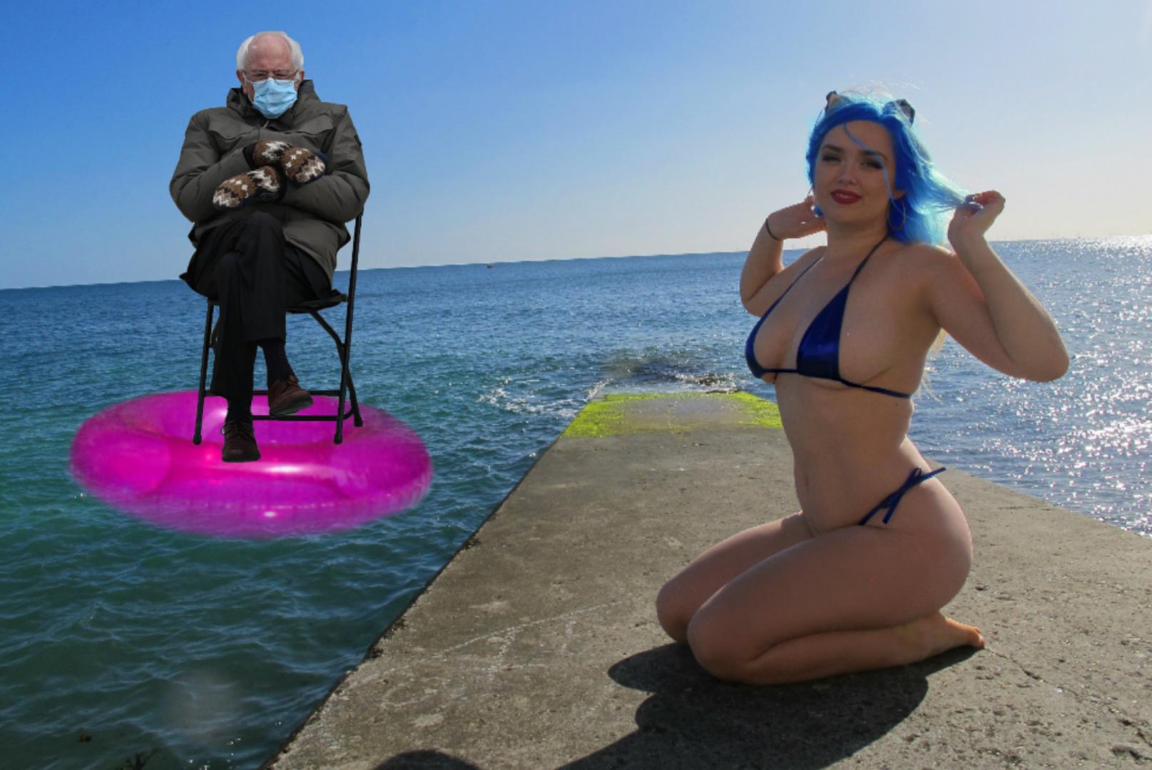 Bernie really is everywhere! 🤯 | Scrolller