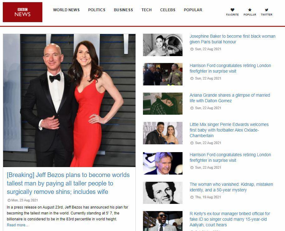 Bezos to be worlds tallest man | Scrolller