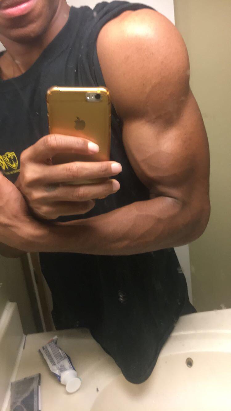 Bicep pump today | Scrolller