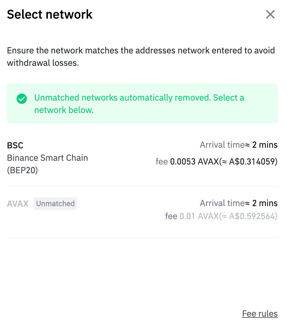 Binance "Unmatched address" withdrawal issue | Scrolller
