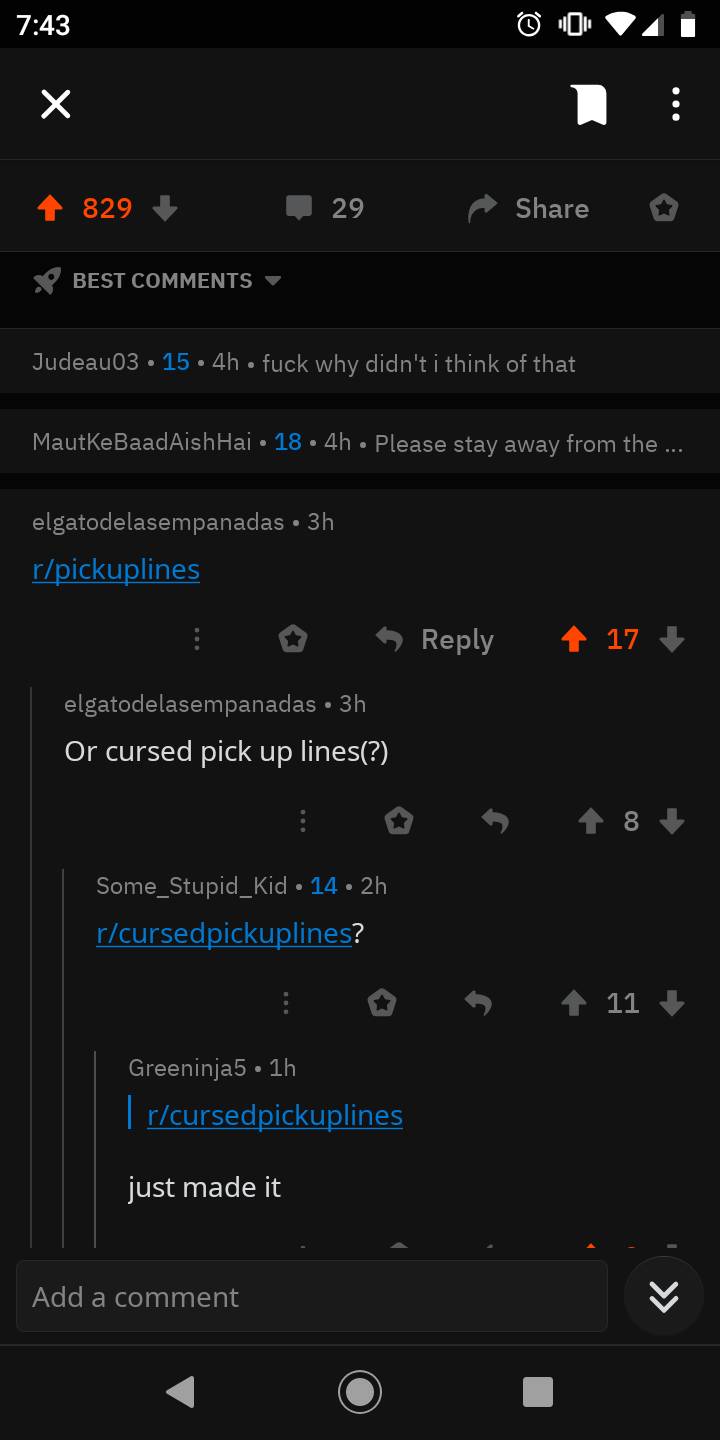 Birth of r/cursedpickuplines | Scrolller