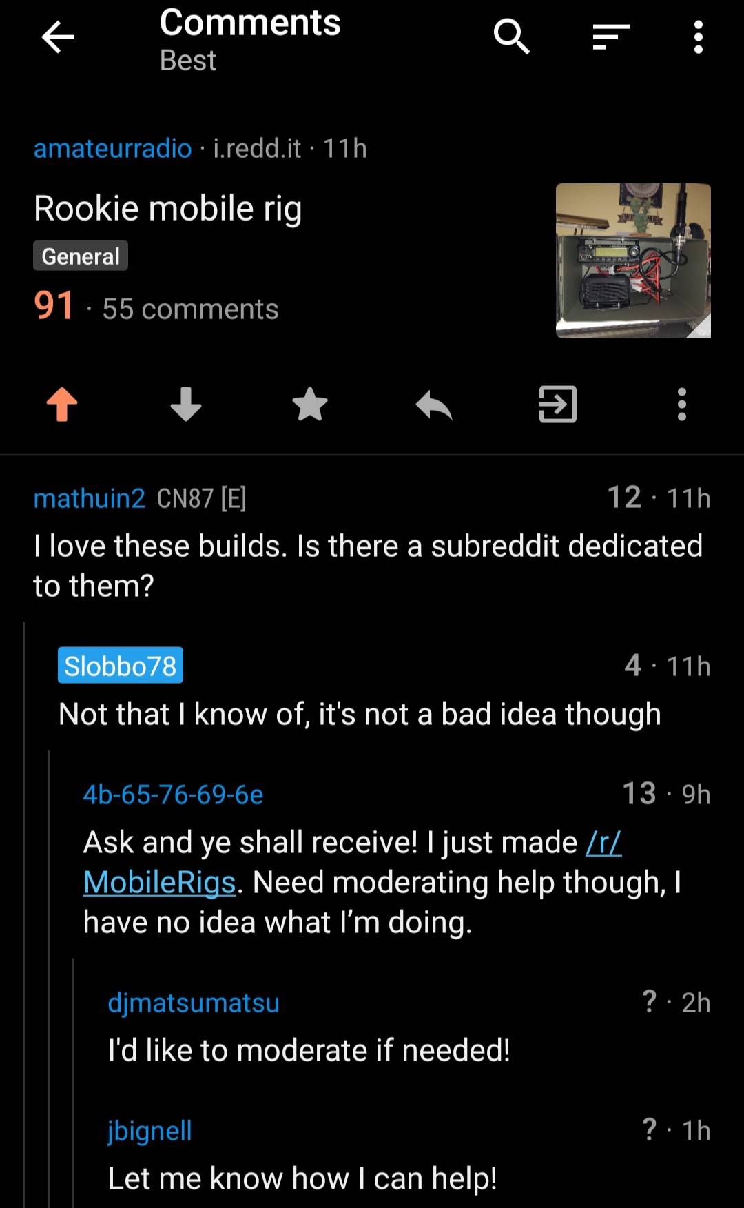 Birth of r/MobileRigs | Scrolller