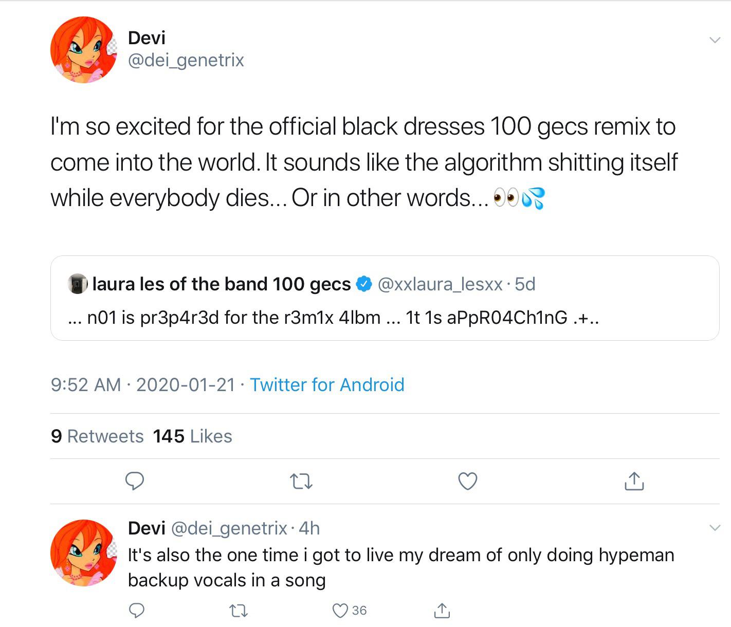 BLACK DRESSES 100 GECS REMIX CONFIRMED | Scrolller