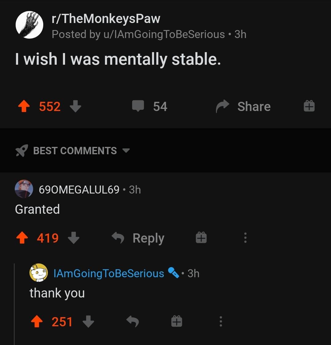 blessed the monkeys paw | Scrolller