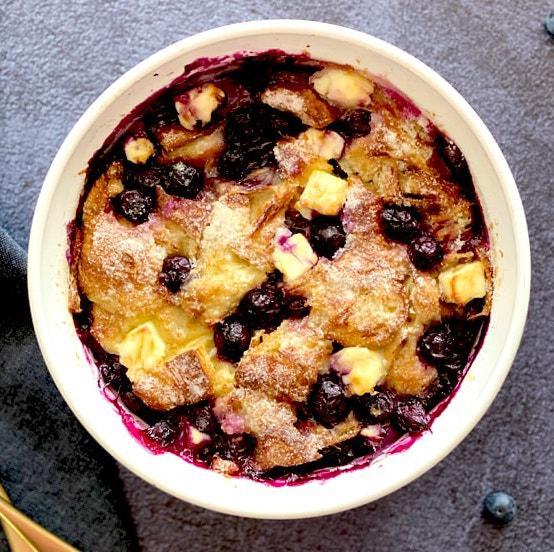 Blueberry Cream Cheese Bread Pudding in the instant pot | Scrolller