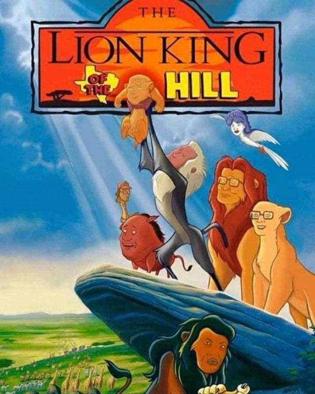 blursed lion king of the hill | Scrolller