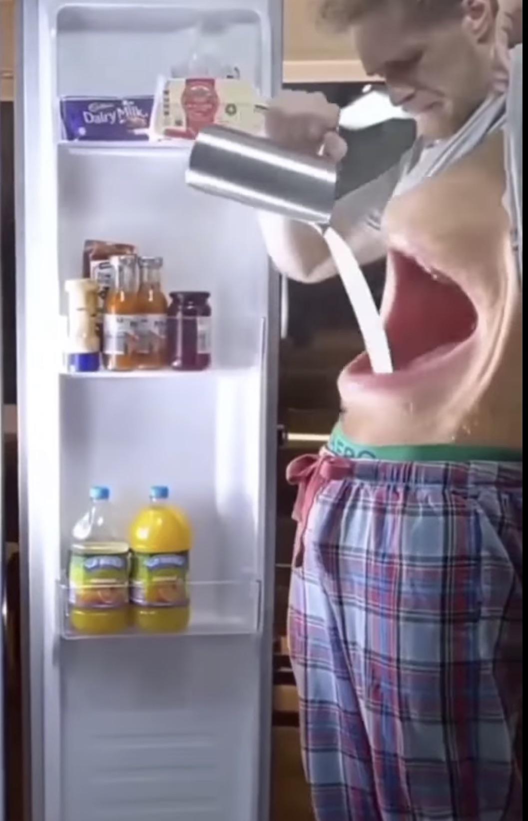 Blursed Milk chug | Scrolller