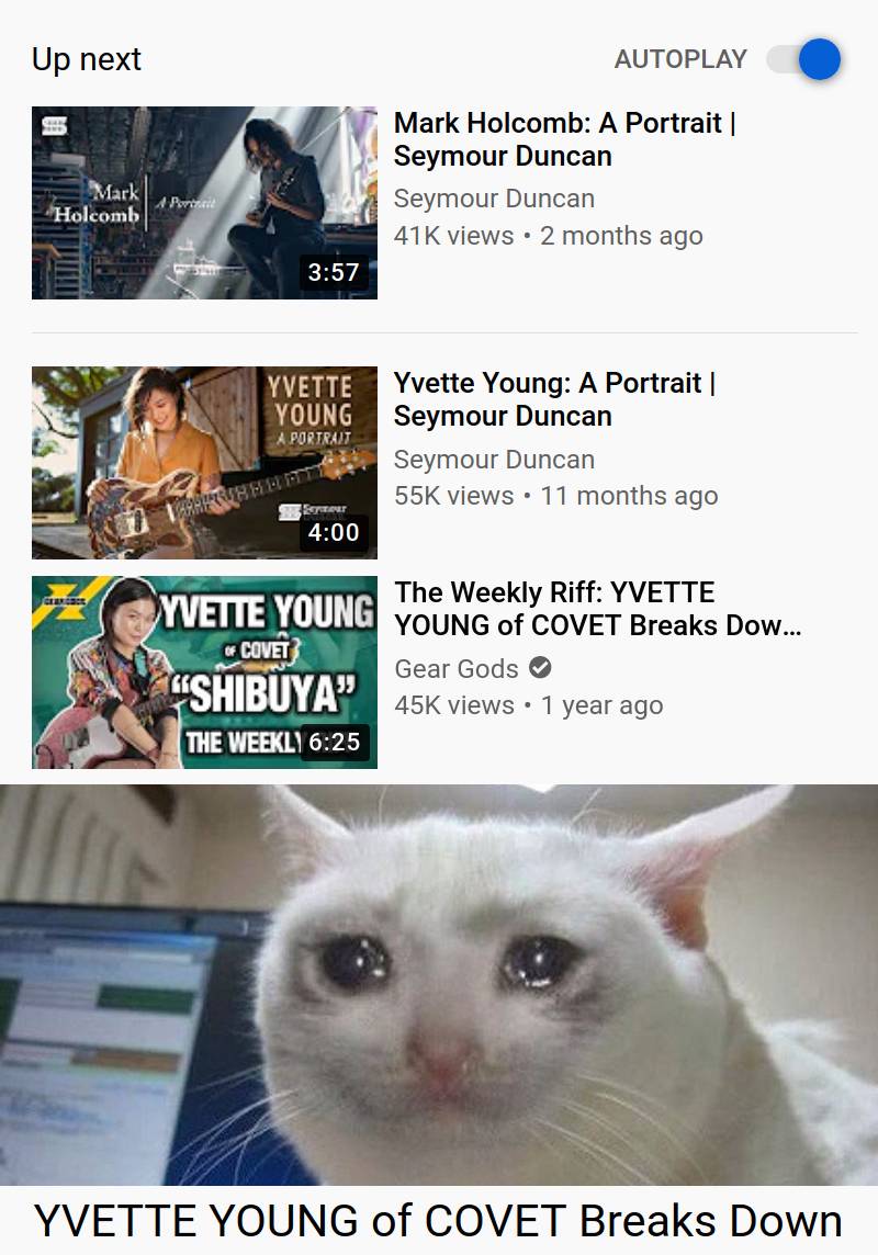 Blursed Youtube recommendations | Scrolller