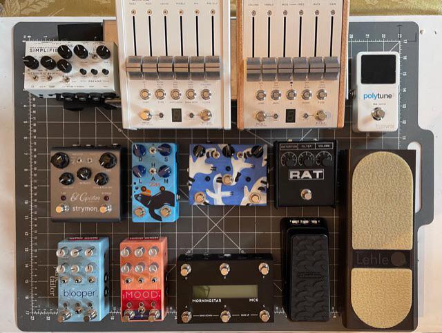 Board layout for a build by NEPO Pedalboard Designs | Scrolller