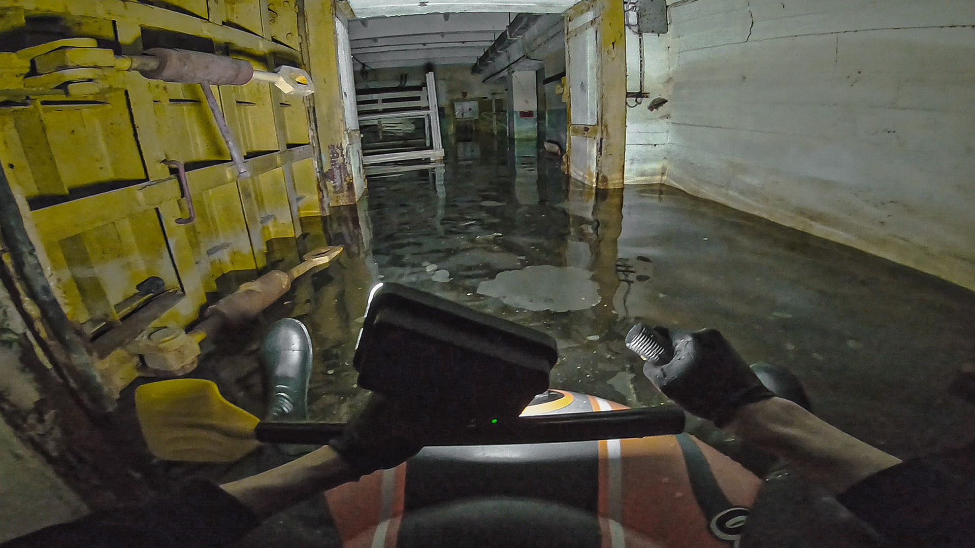 Boating in a Flooded Soviet Civil Defense Bunker | Scrolller