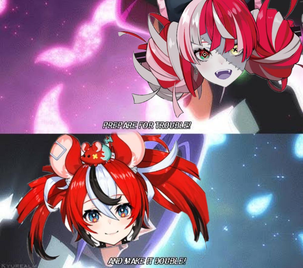 Bold girl and reverse girl | Scrolller