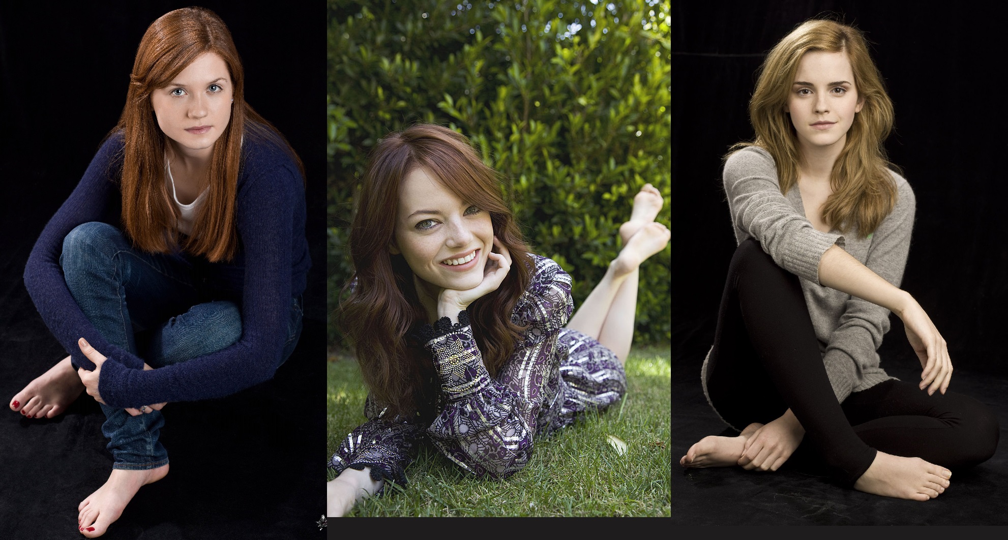 Bonnie Wright, Emma Stone, Emma Watson: handjob/footjob/blowjob | Scrolller