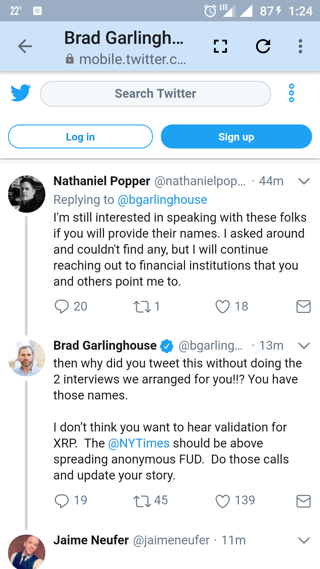 Brad is bringing down the house, calling out NY Times for spreading FUD. | Scrolller
