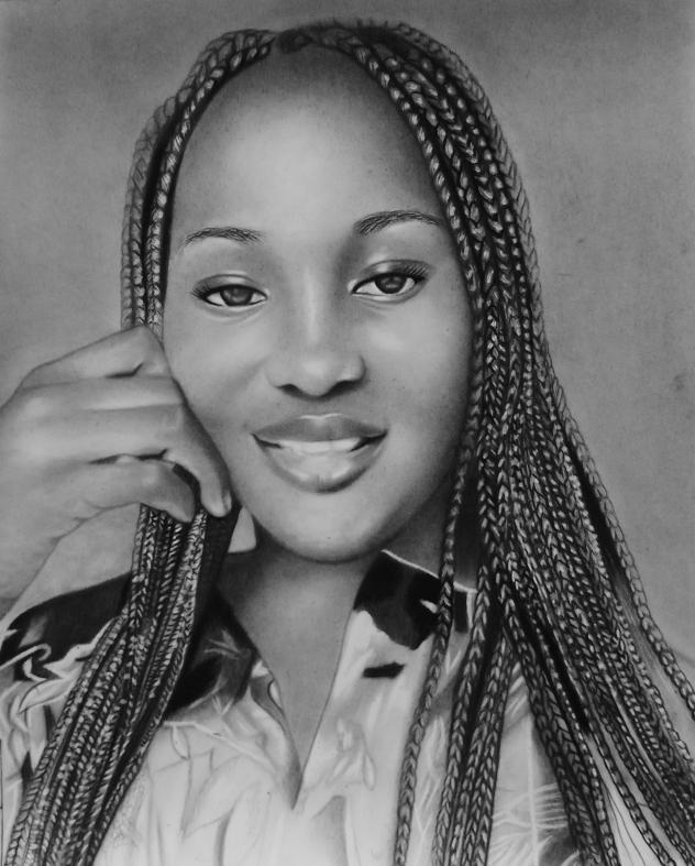 Braid, chukzcolin_art/me , graphite and charcoal, 2020 | Scrolller