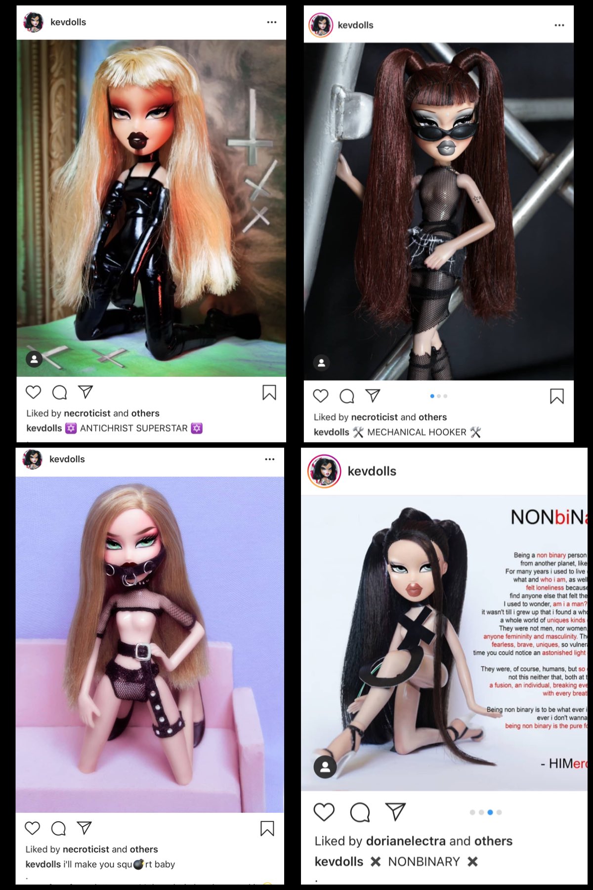 Bratz caught promoting fetish gear "custom looks" on Twitter | Scrolller