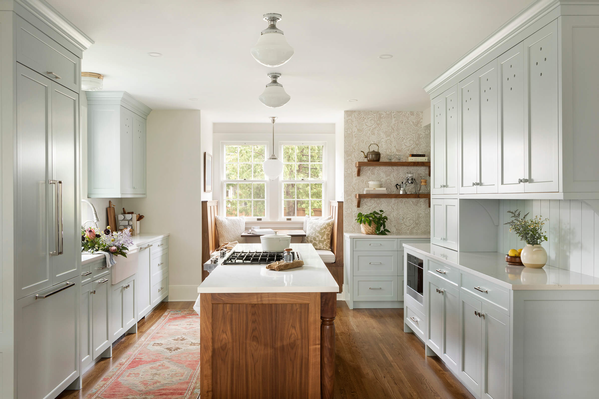 Breakfast nook kitchen in a Colonial-style home, Saint Paul, Minnesota [2400x1600] | Scrolller