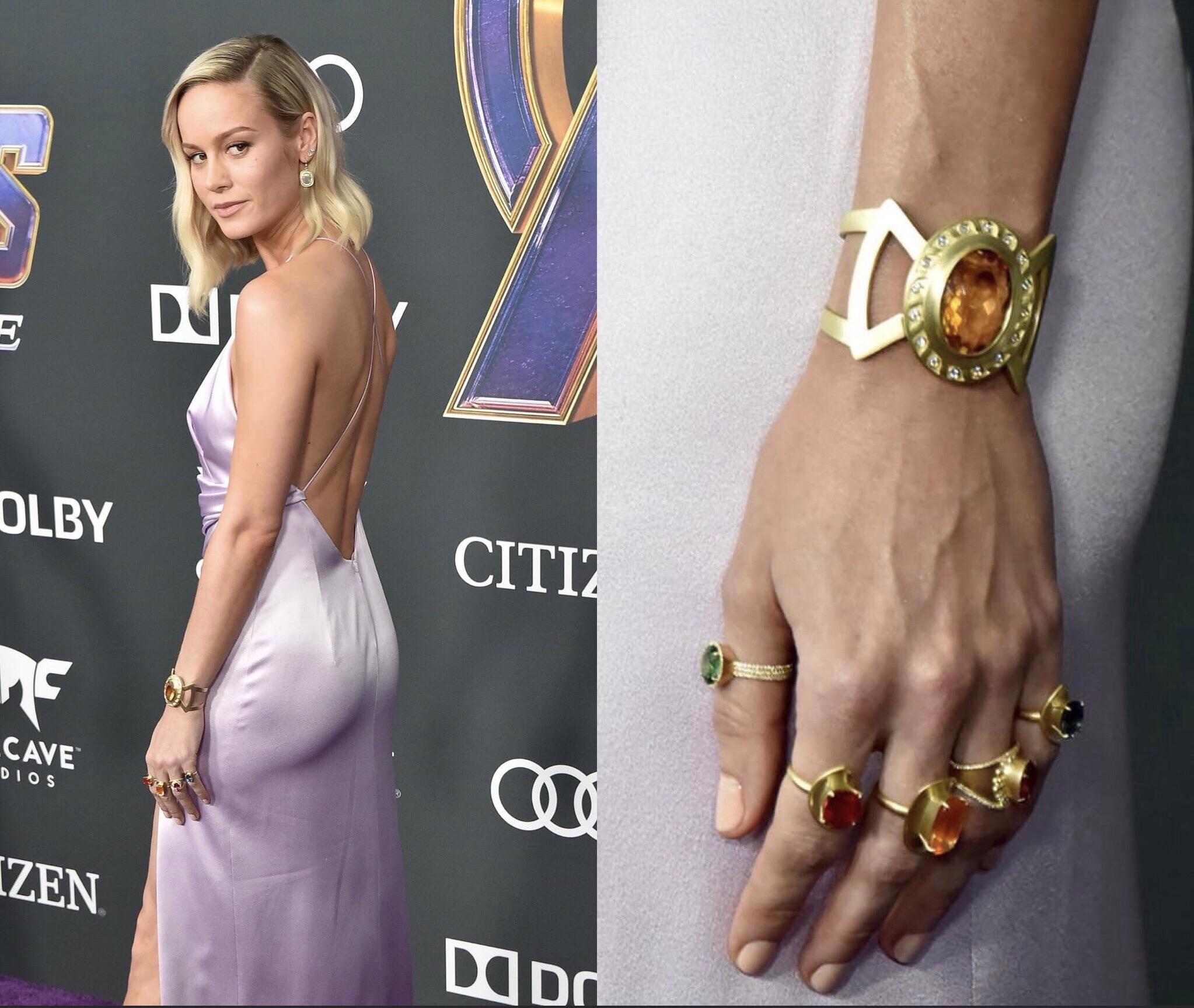Brie Larson wearing the infinity stones on her fingers like an all powerful queen is hot and ...