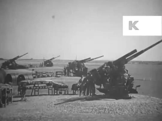 British AAA shoots down V1 "Doodlebug" bombs during 1944-45. | Scrolller