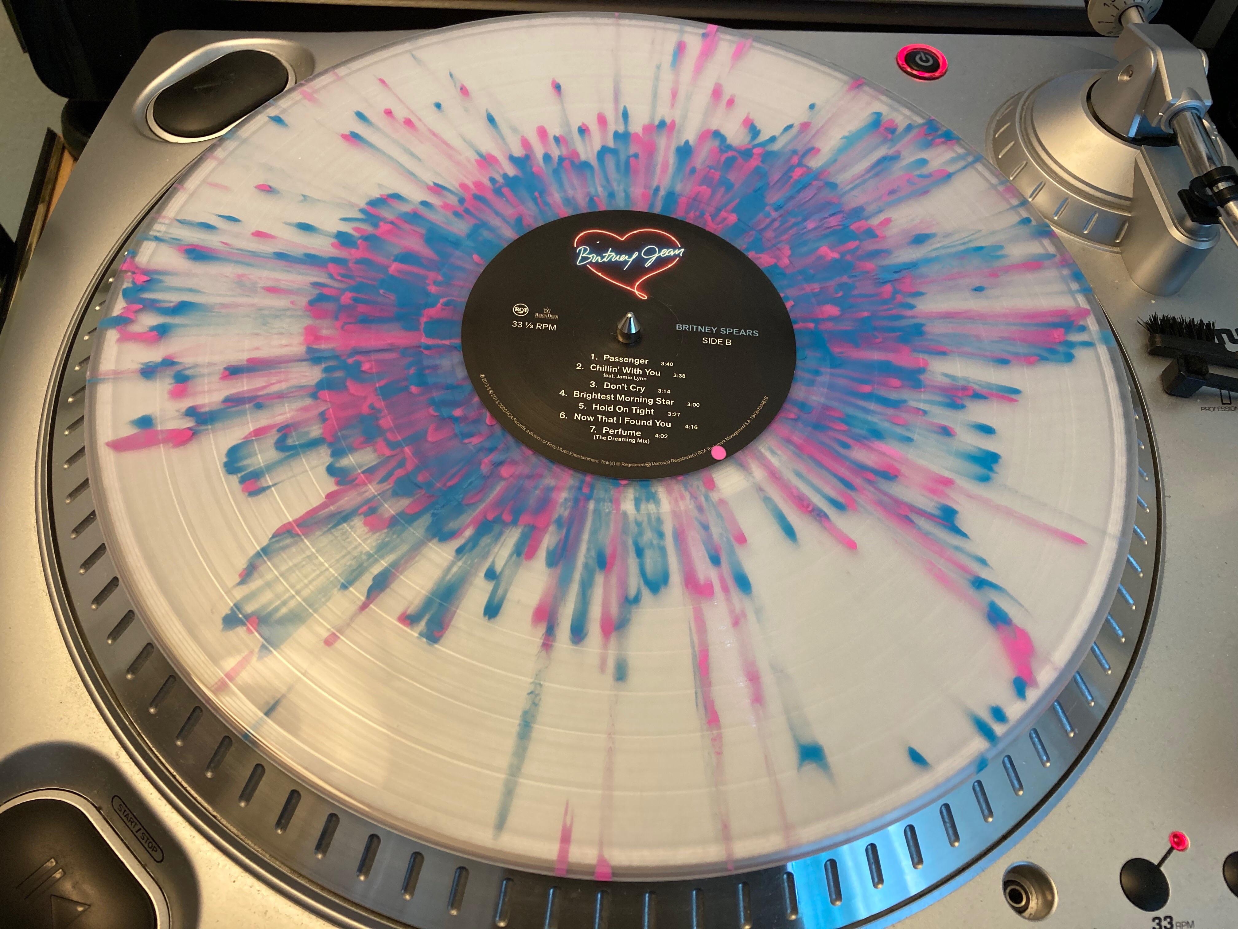 Britney Jean Hot Pink and Blue Splatter | Scrolller