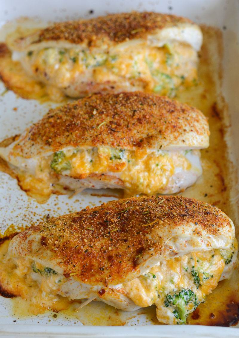 Broccoli Cheddar Stuffed Chicken | Scrolller