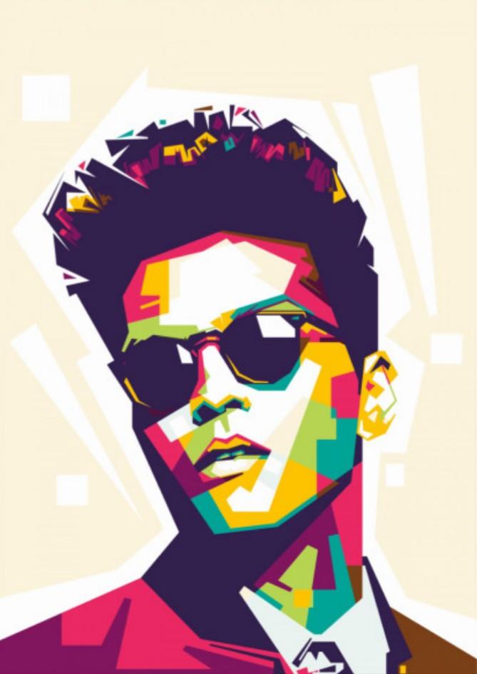 Bruno Mars Created by Yusuf Dedi Wijaya | Scrolller