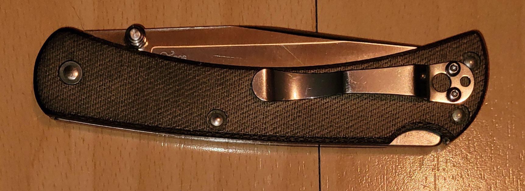 Buck 110 slim pro w/ Spyderco clip | Scrolller