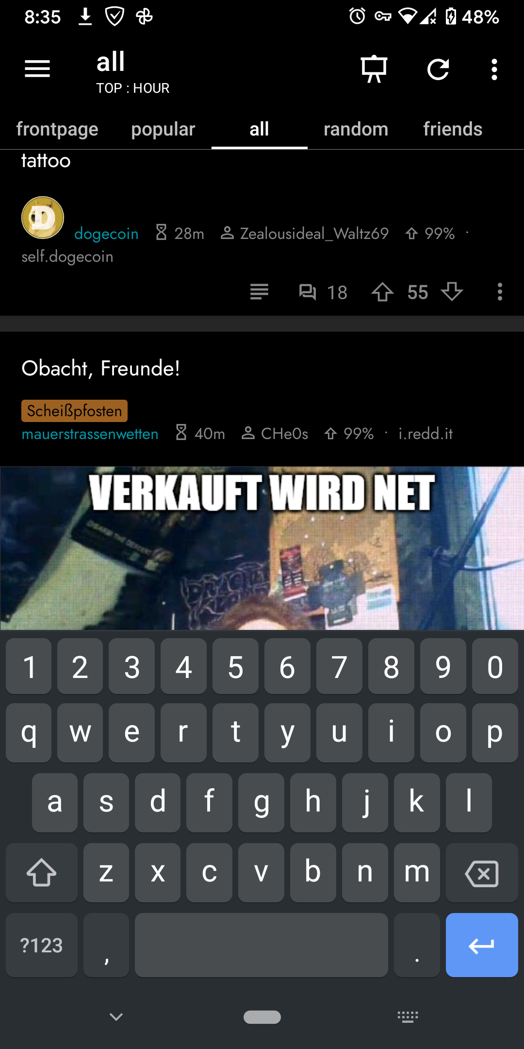 [bug] Keyboard Randomly Activates While Scrolling Feed Scrolller