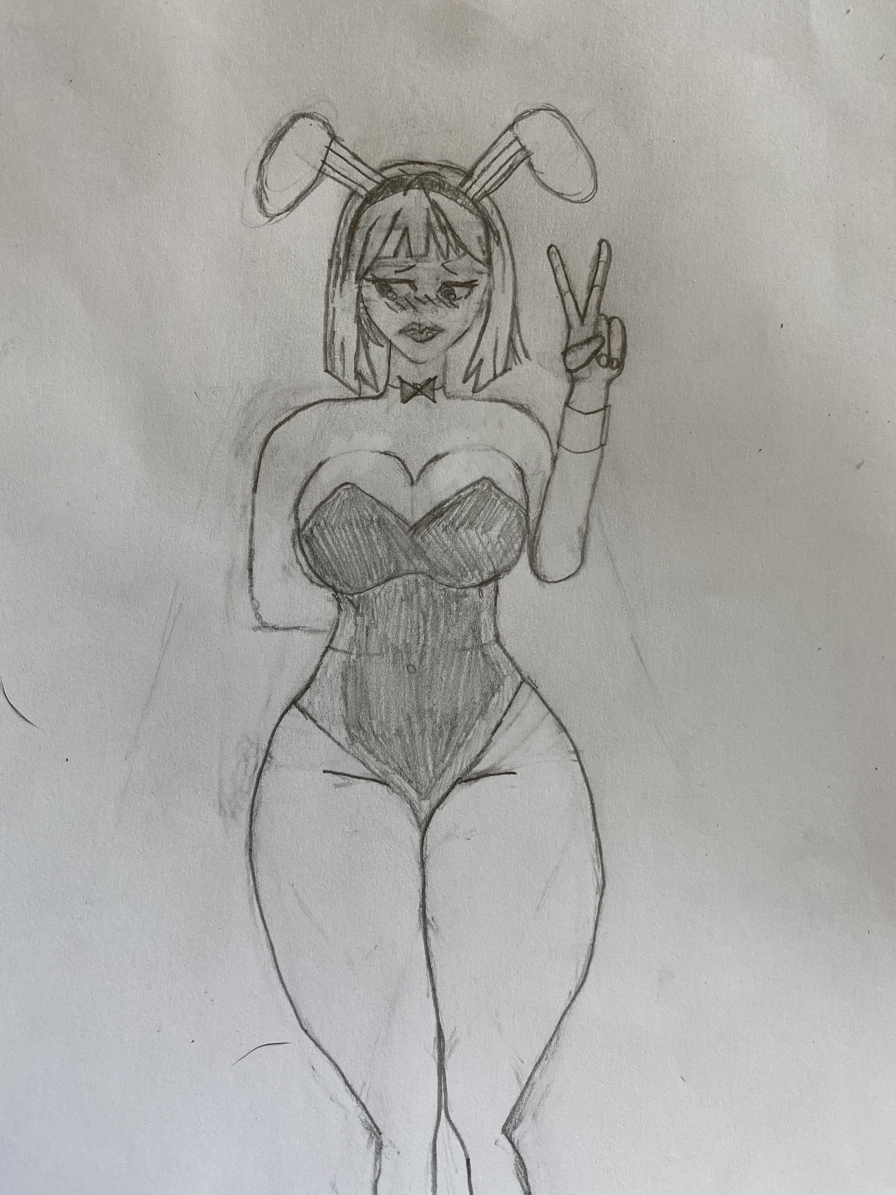 Bunny girl drawing | Scrolller