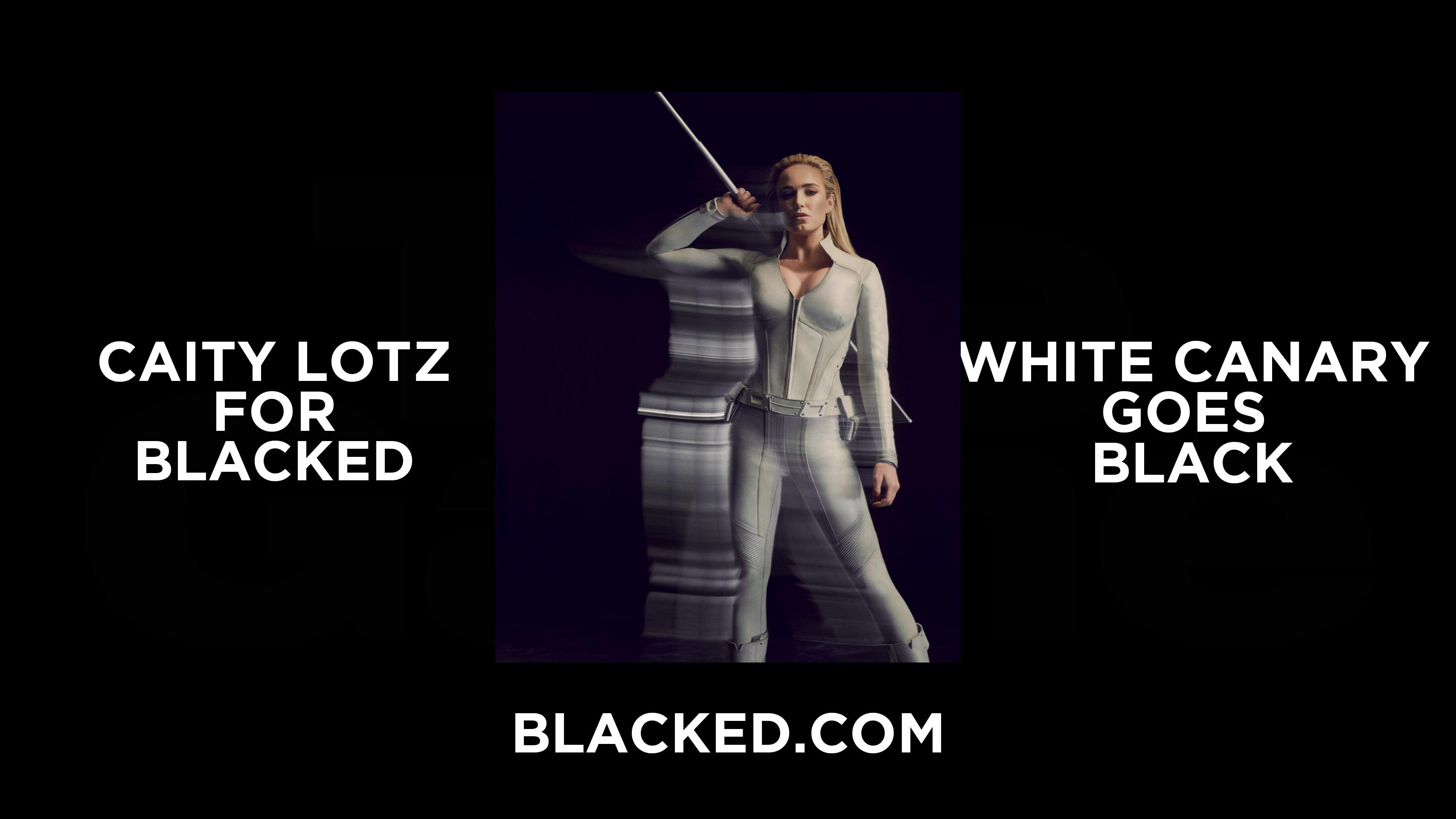 Caity Lotz Goes Black | Scrolller