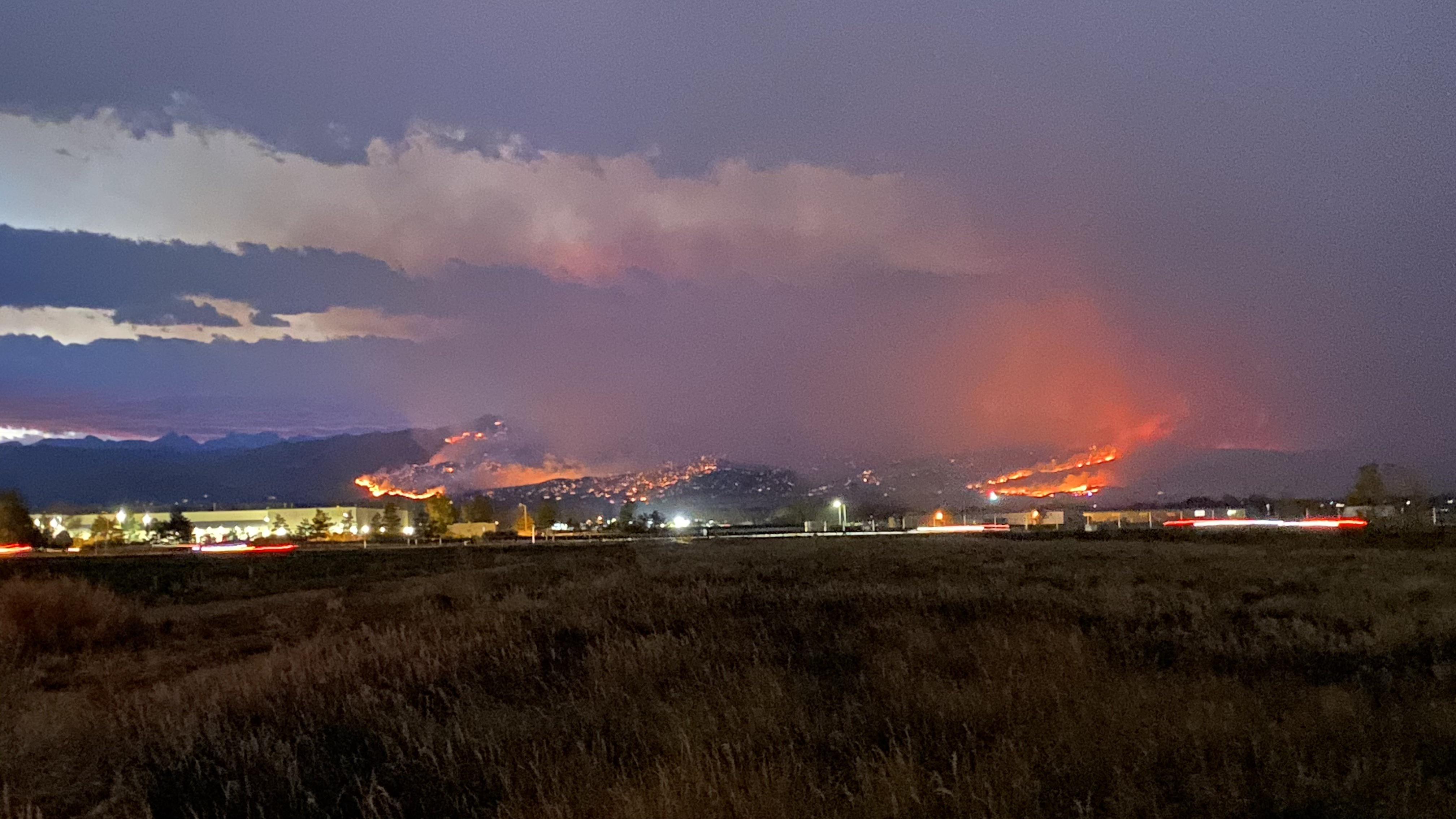 Cal Wood Fire from Airport | Scrolller