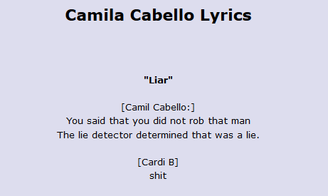 Camila Cabello - Liar | Scrolller