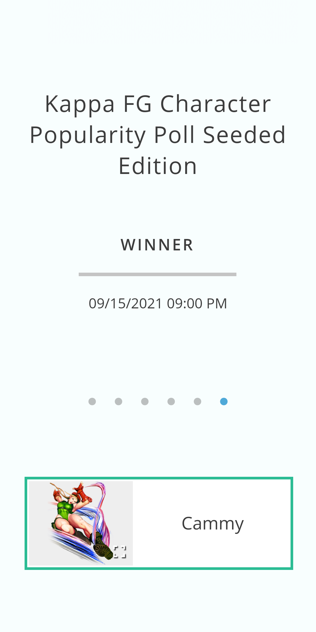 Cammy White Won the popularity poll we should raid r/Kappa 😎 | Scrolller