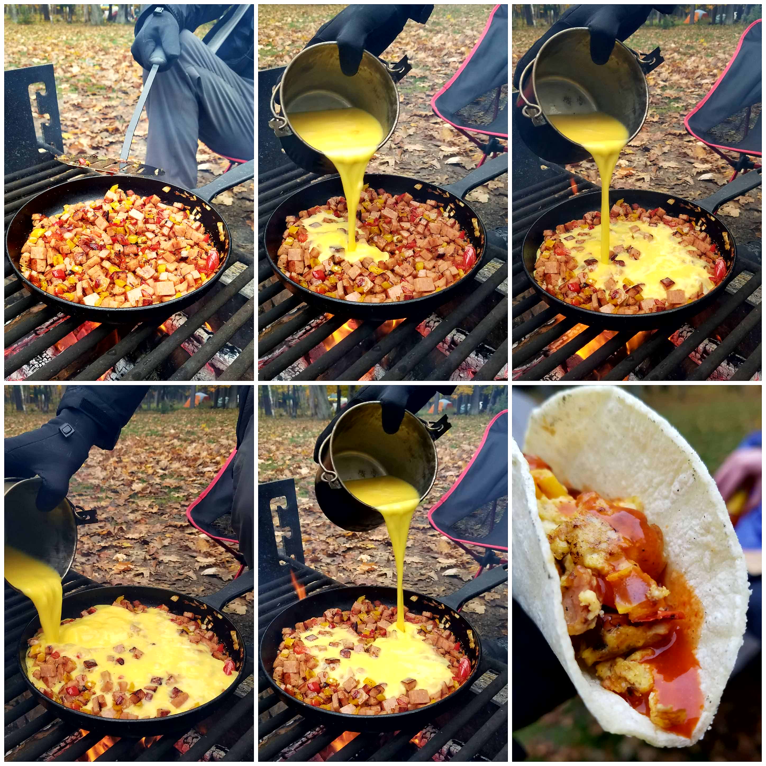Campfire breakfast skillet. | Scrolller