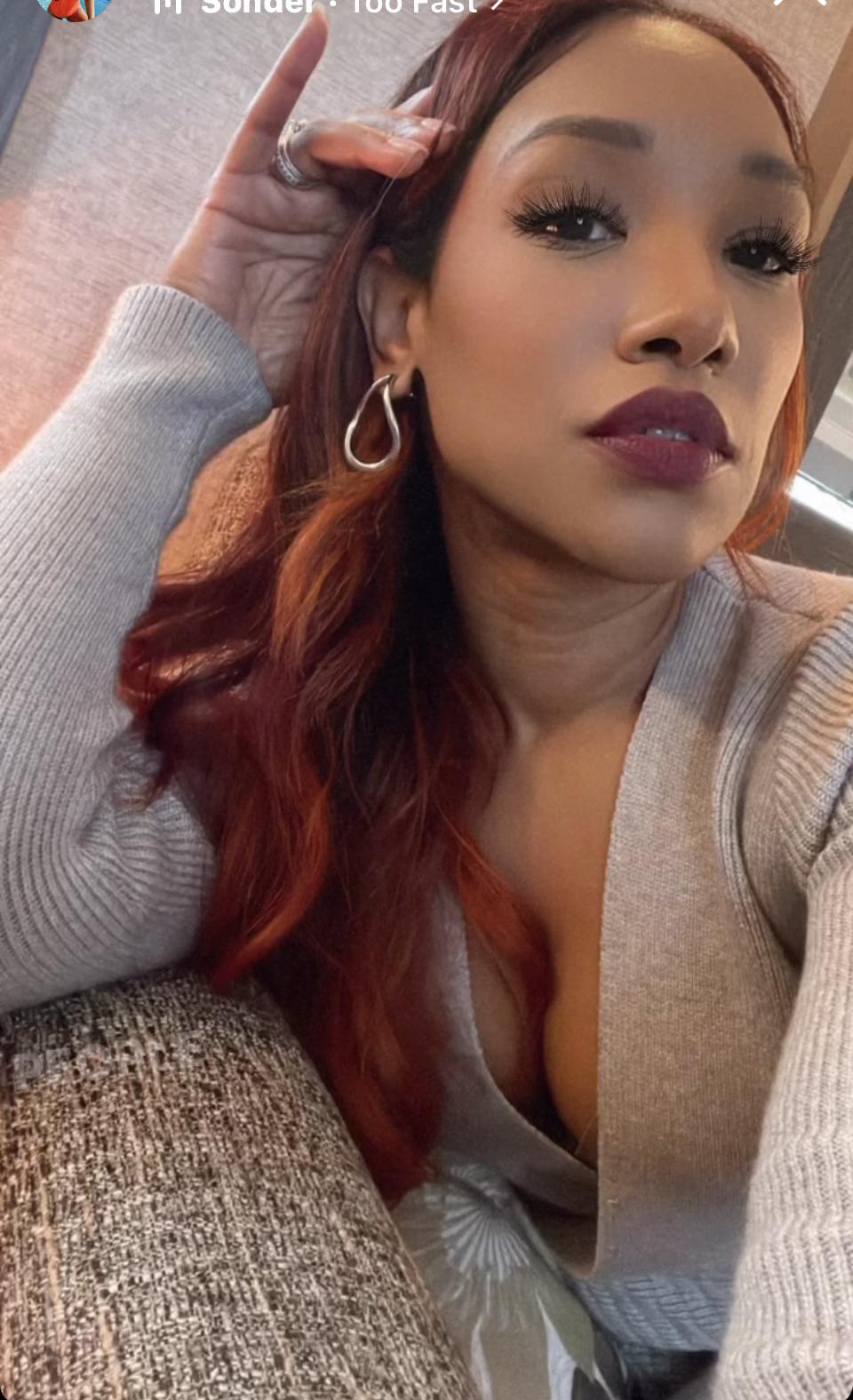 Candice Patton showing off on IG | Scrolller