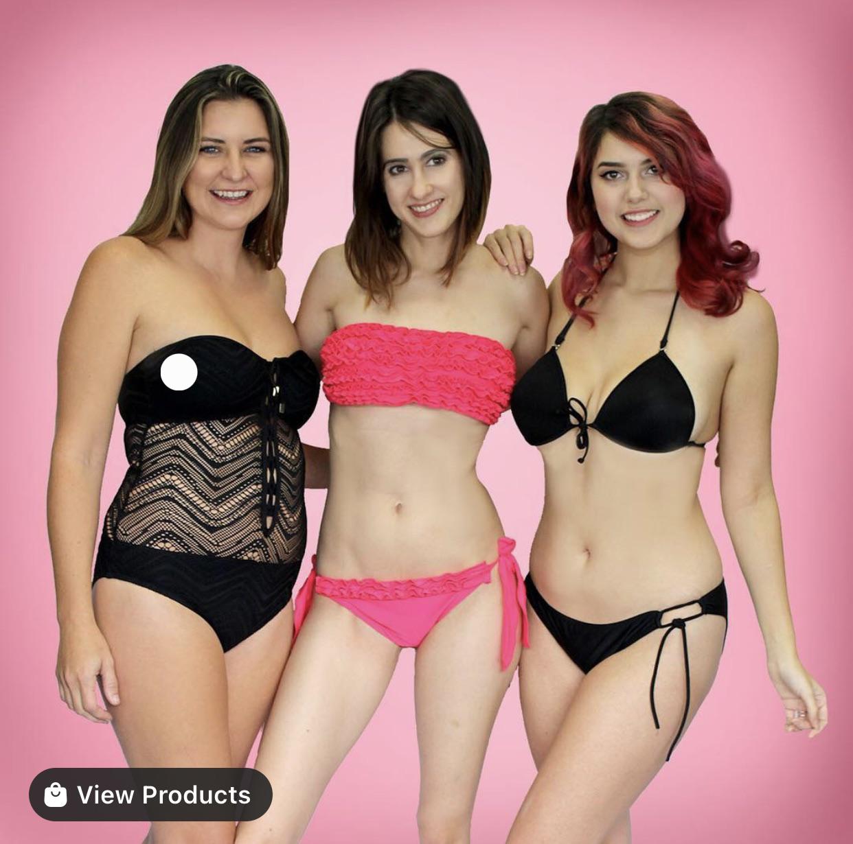 Candylion modeling a black bikini | Scrolller