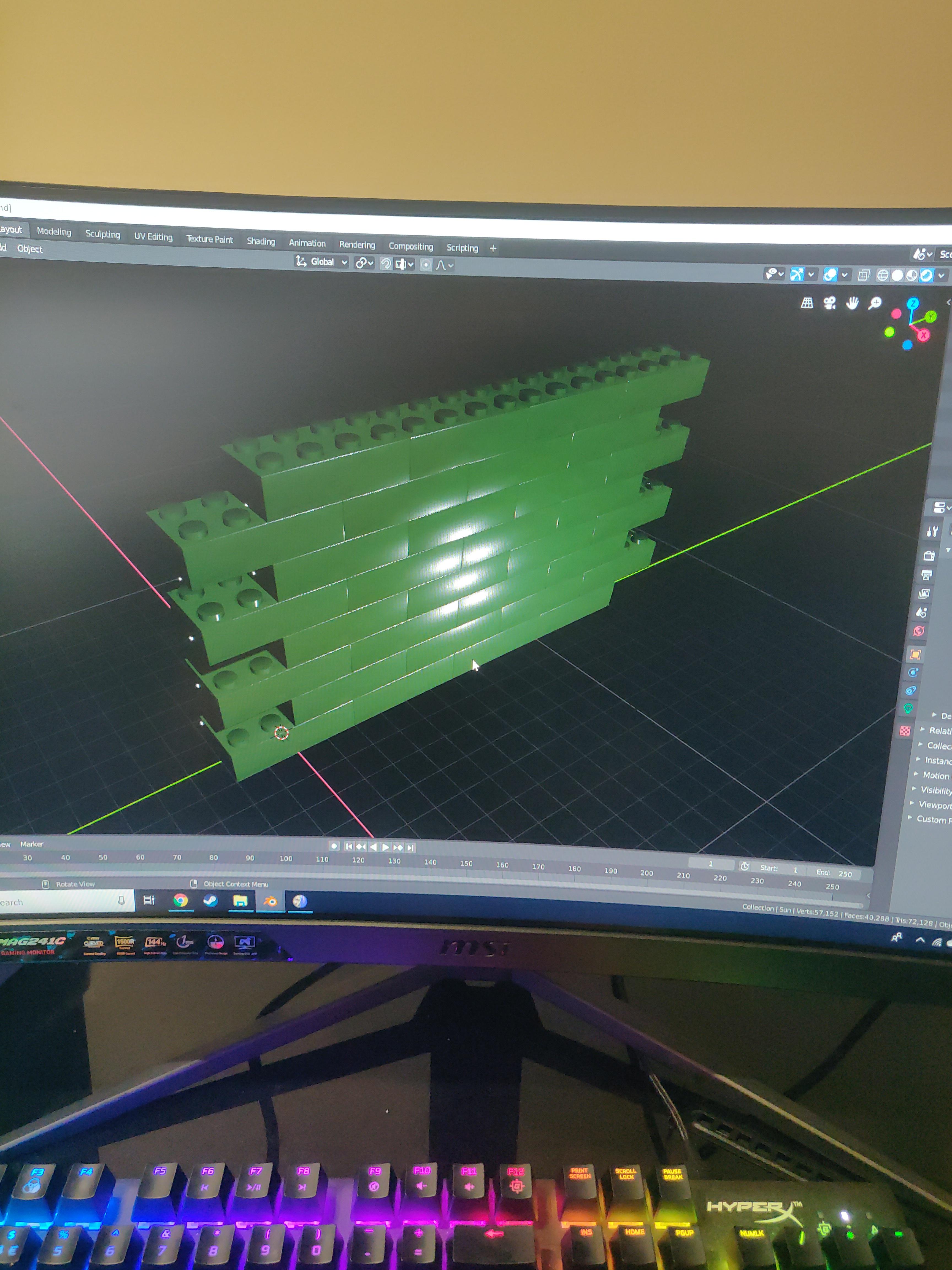 Can't afford Lego atm, but I can do 3d art so this is the start of my set | Scrolller