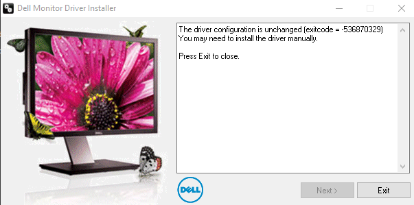 Can't install monitor drivers U2421HE exitcode = -536870329.. | Scrolller
