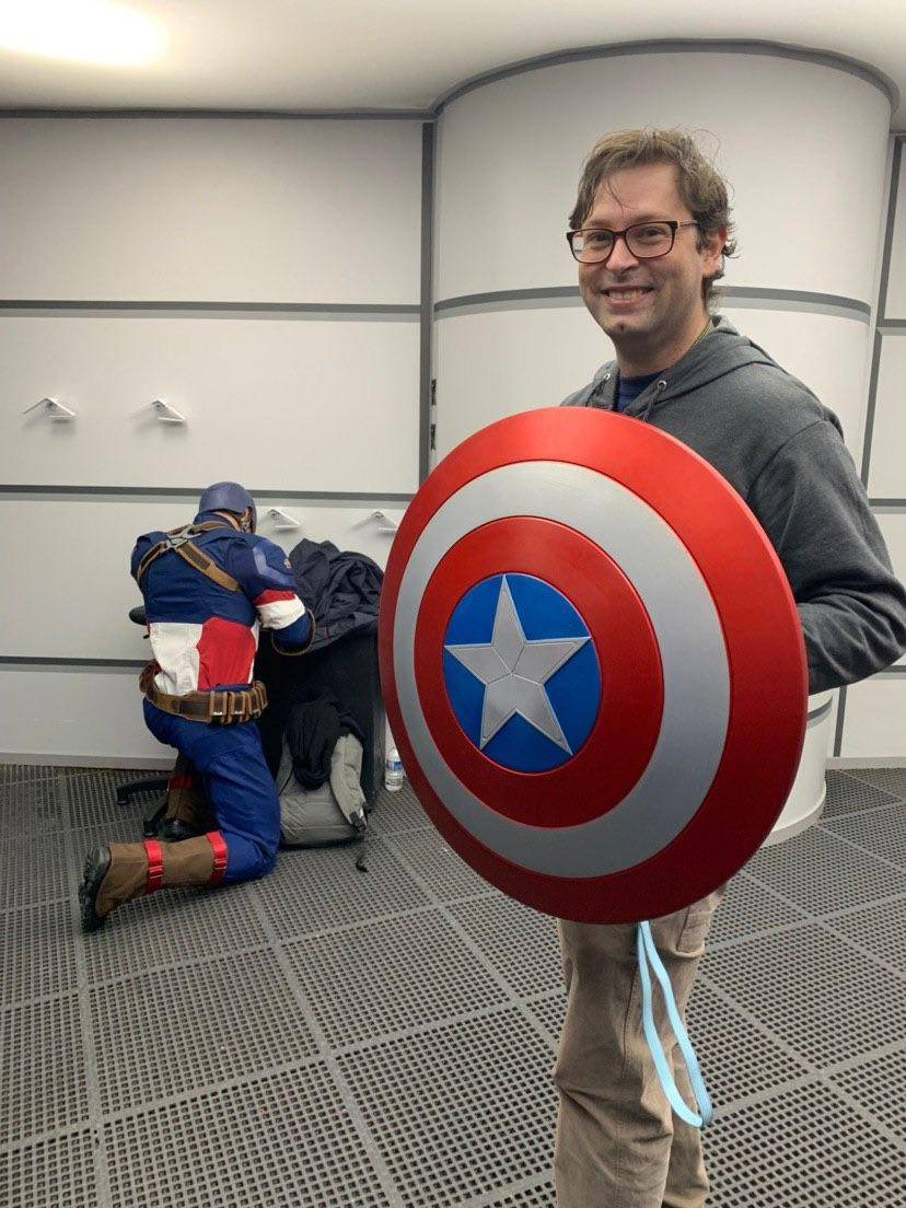 Cap told me to hold his shield! | Scrolller