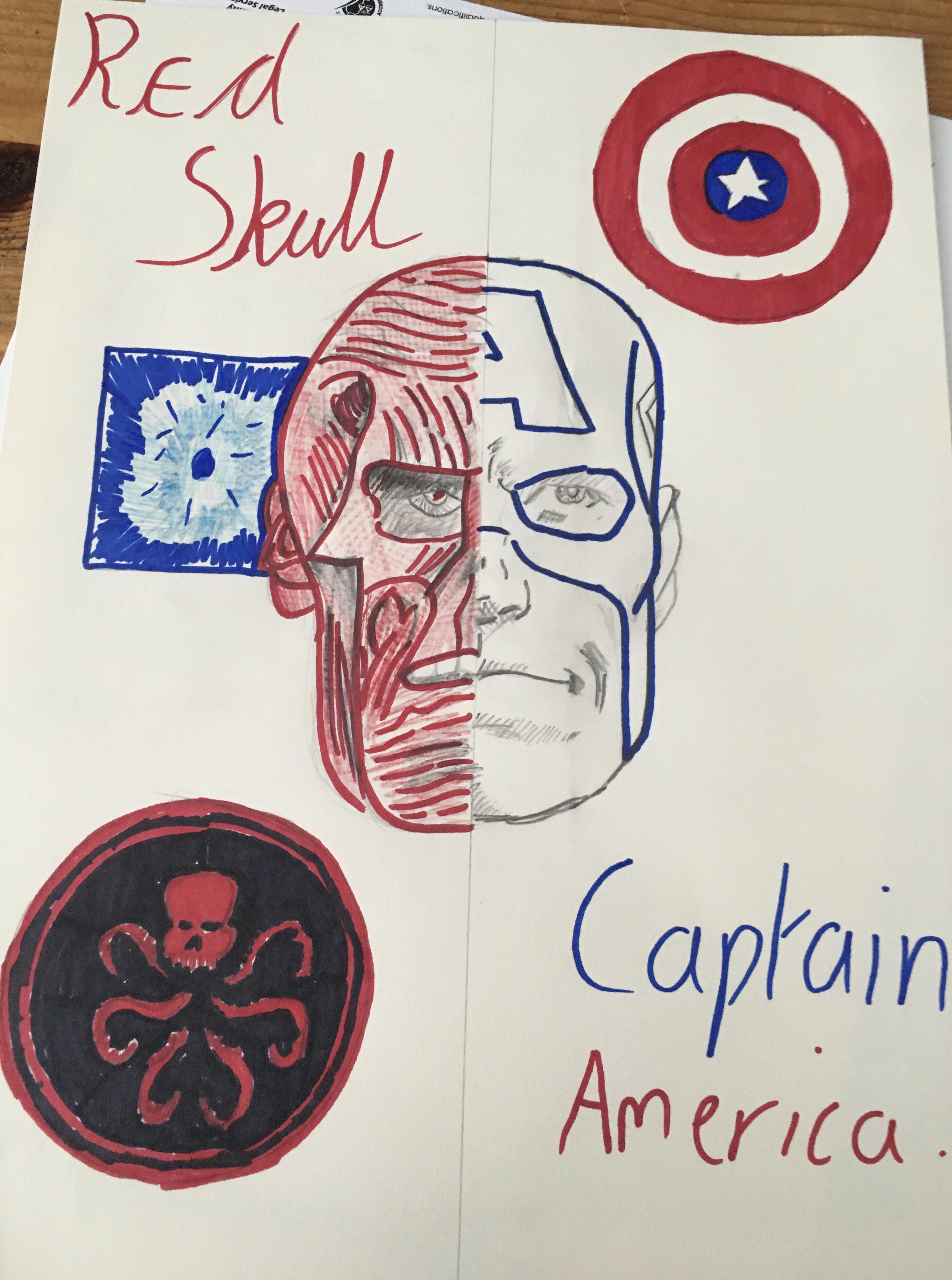 Captain America and red skyll | Scrolller