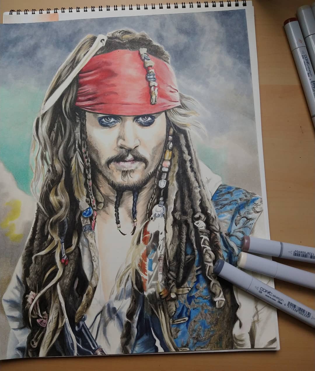 Captain Jack Sparrow, art by Jason Enos | Scrolller